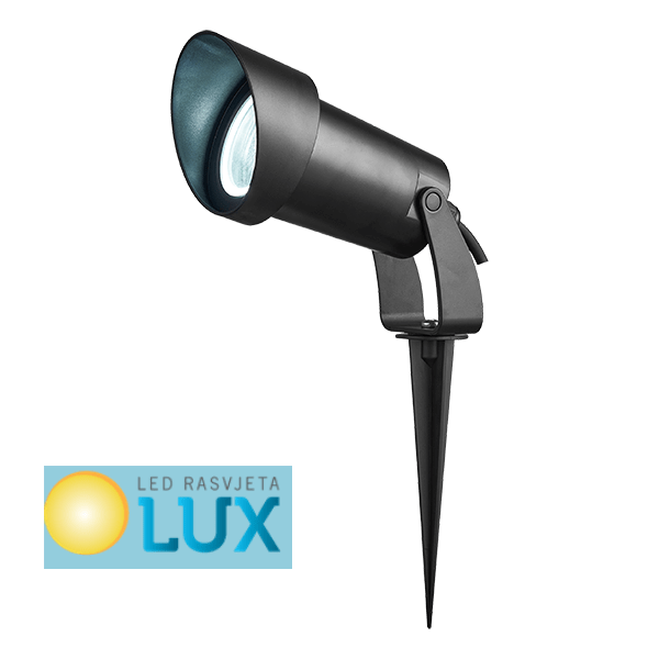GRF316 VANJSKA VRTNA SVJETILJKA LED 1XGU10 IP54 CRNA - LED RASVJETA LUX