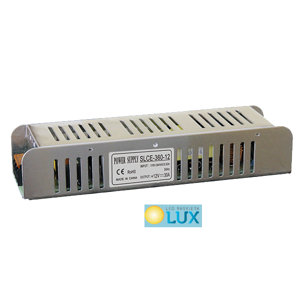 LED DRIVER LSET DC 360W 230VAC/ 12VDC IP20 - LED RASVJETA LUX