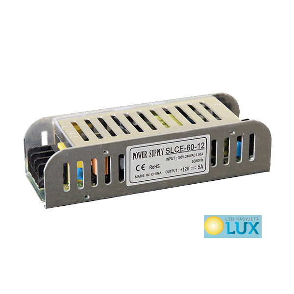 LED DRIVER LSET DC 60W 230VAC/ 12VDC IP20 - LED RASVJETA LUX