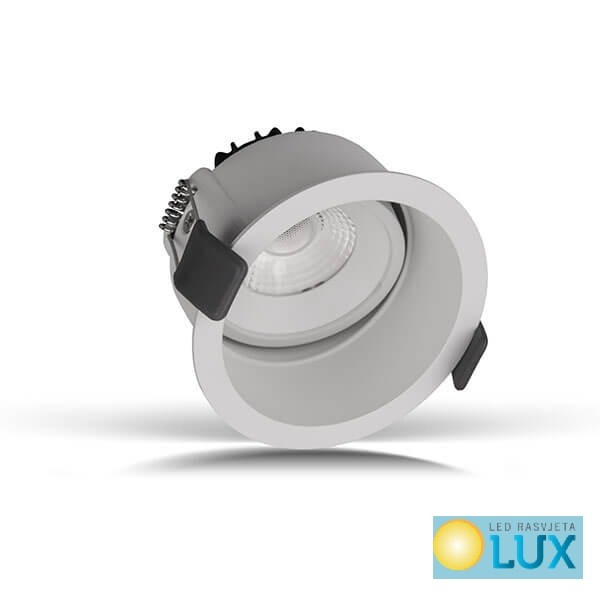 LED UGRADNA USMJERENA SVJETILJKA OKRUGLA 13W, 4000K, 60° - LED RASVJETA LUX